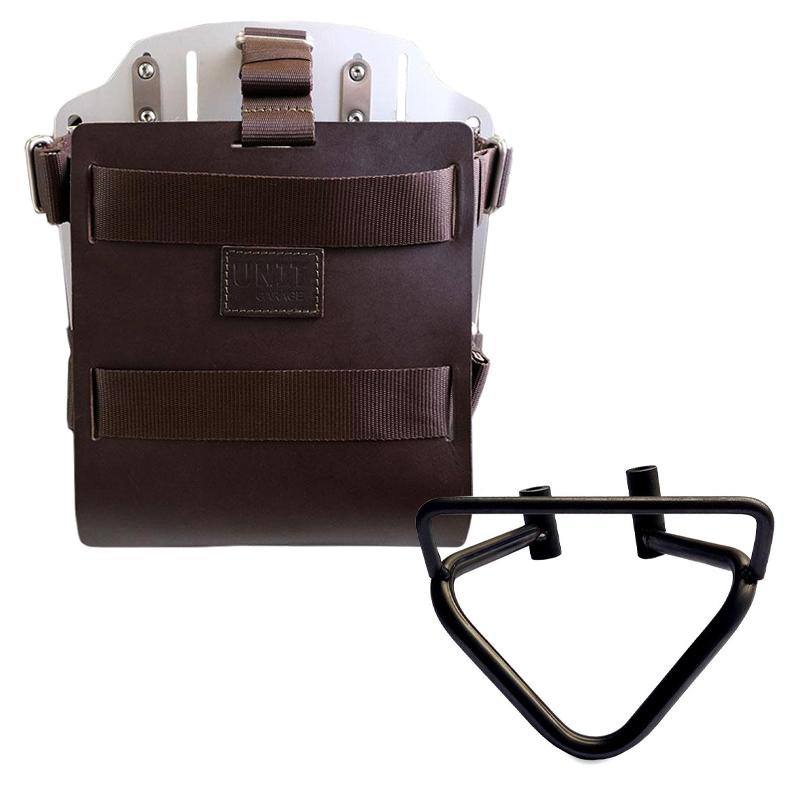 Carrying system in aluminum with adjustable leather front, Quick ...
