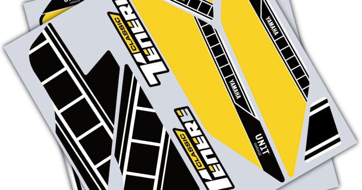 Yamaha Ténéré 700 Classic Midnight Black stickers