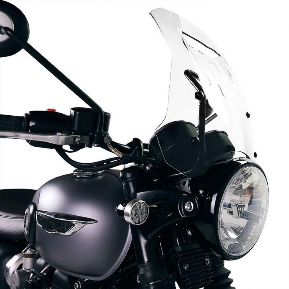 Windshield with GPS support for Triumph Bonneville T120