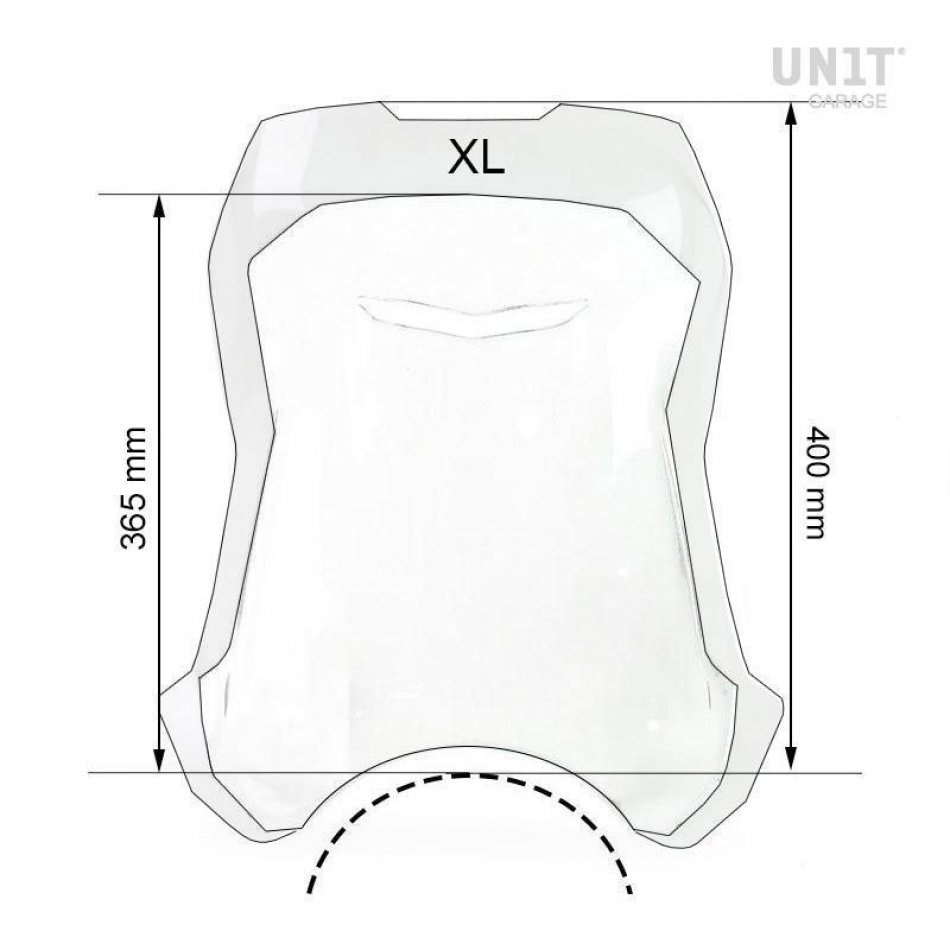 Windshield with GPS support for Triumph Street series