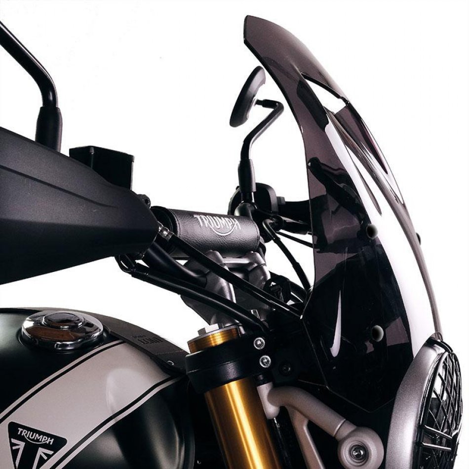 Windshield with GPS support for Triumph Scrambler 400 X