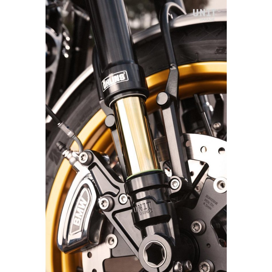 Ohlins fork kit BMW R18 + Unit garage triple clamp with axial fork feet