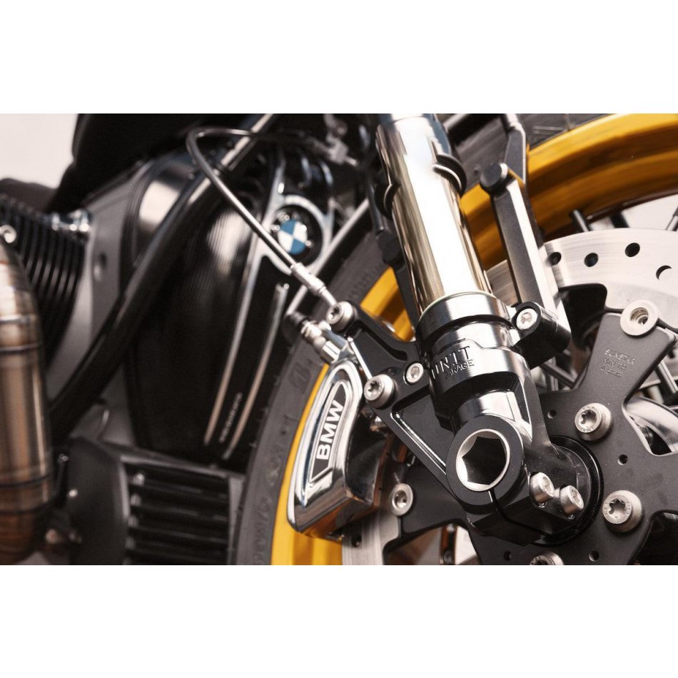 Ohlins fork kit BMW R18 Gold + Unit garage triple clamp with axial fork ...