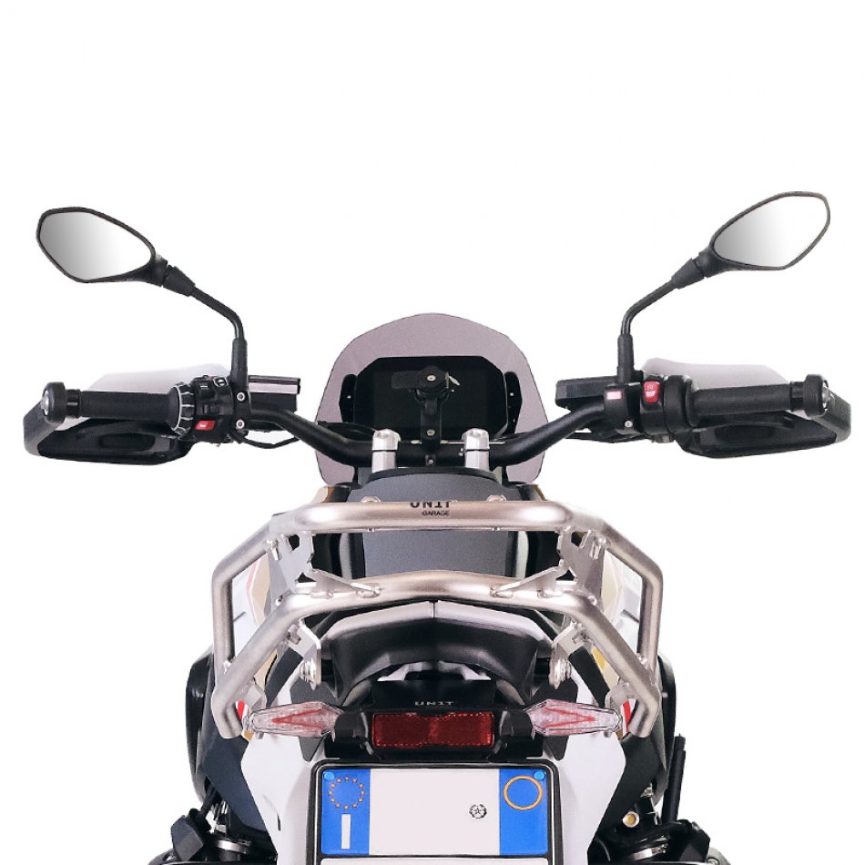Rear luggage rack with passenger grip BMW R1300GS (silver colour)
