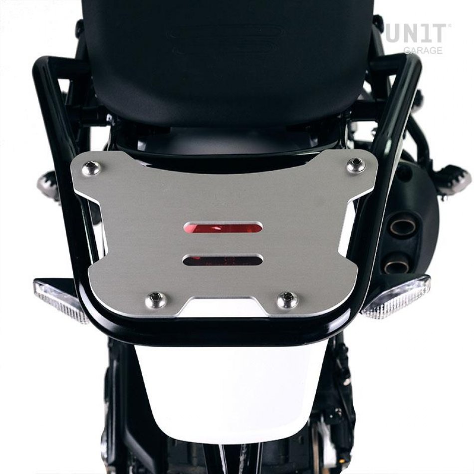 Ducati X Black luggage rack with passenger handles