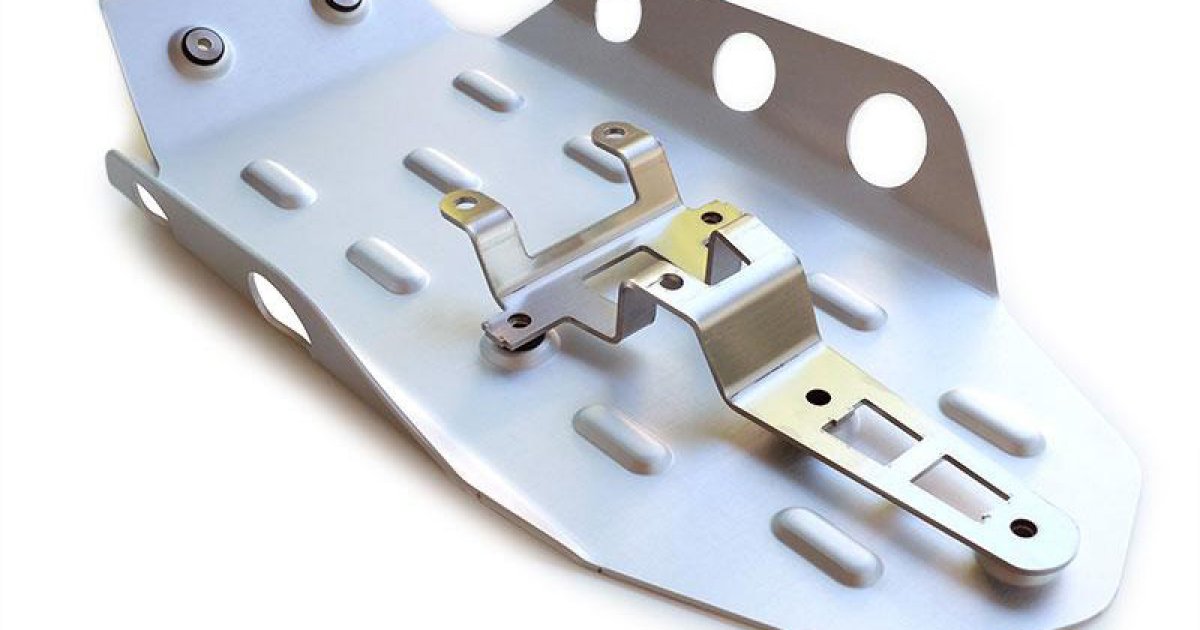 Engine protection plate in aluminium R1200GS LC