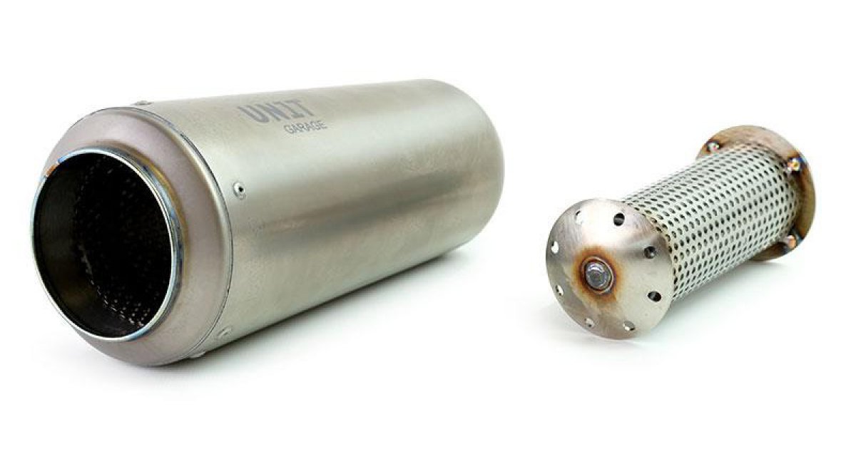 Titanium exhaust terminal with removable DB killer